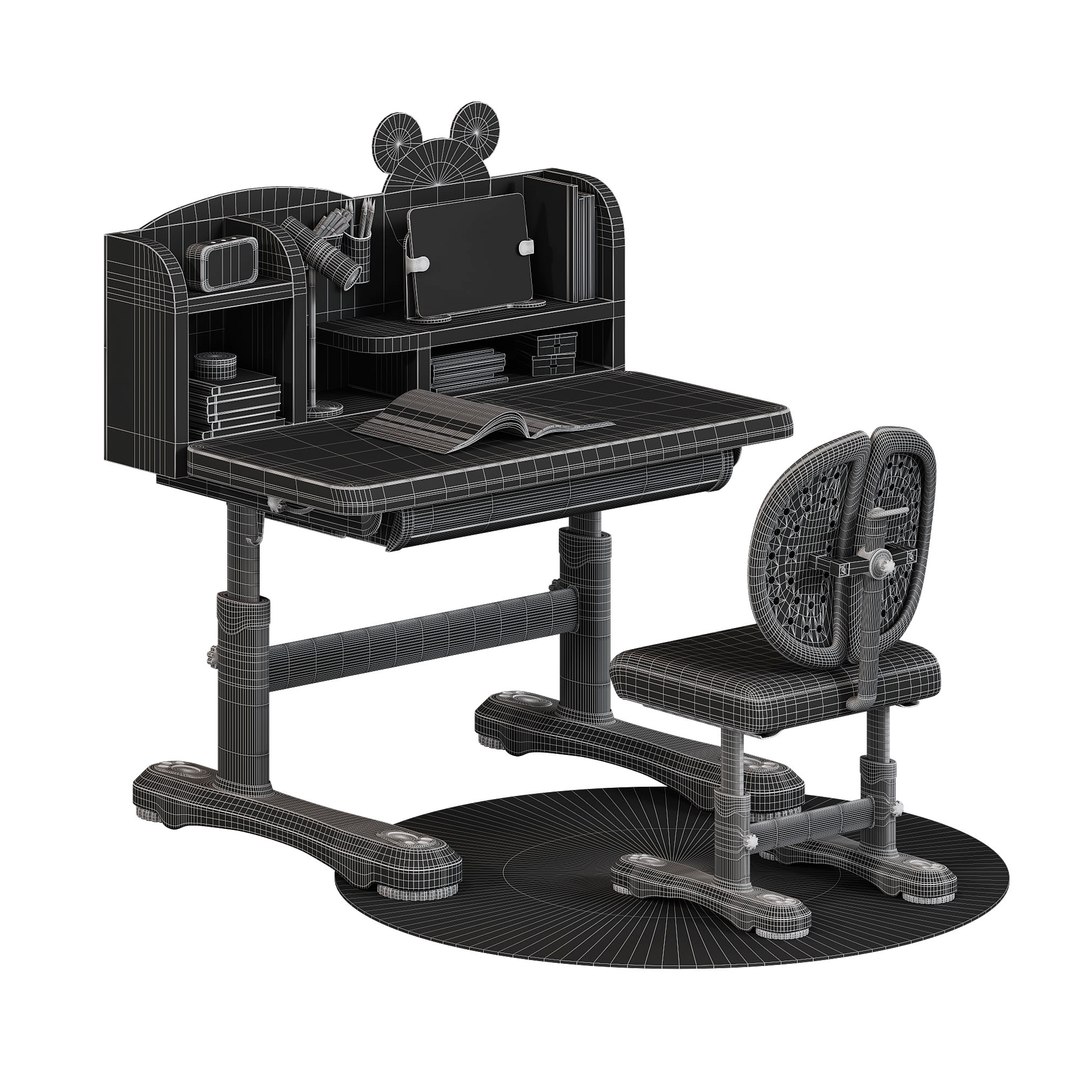 Children Table 3D Model - TurboSquid 2128534