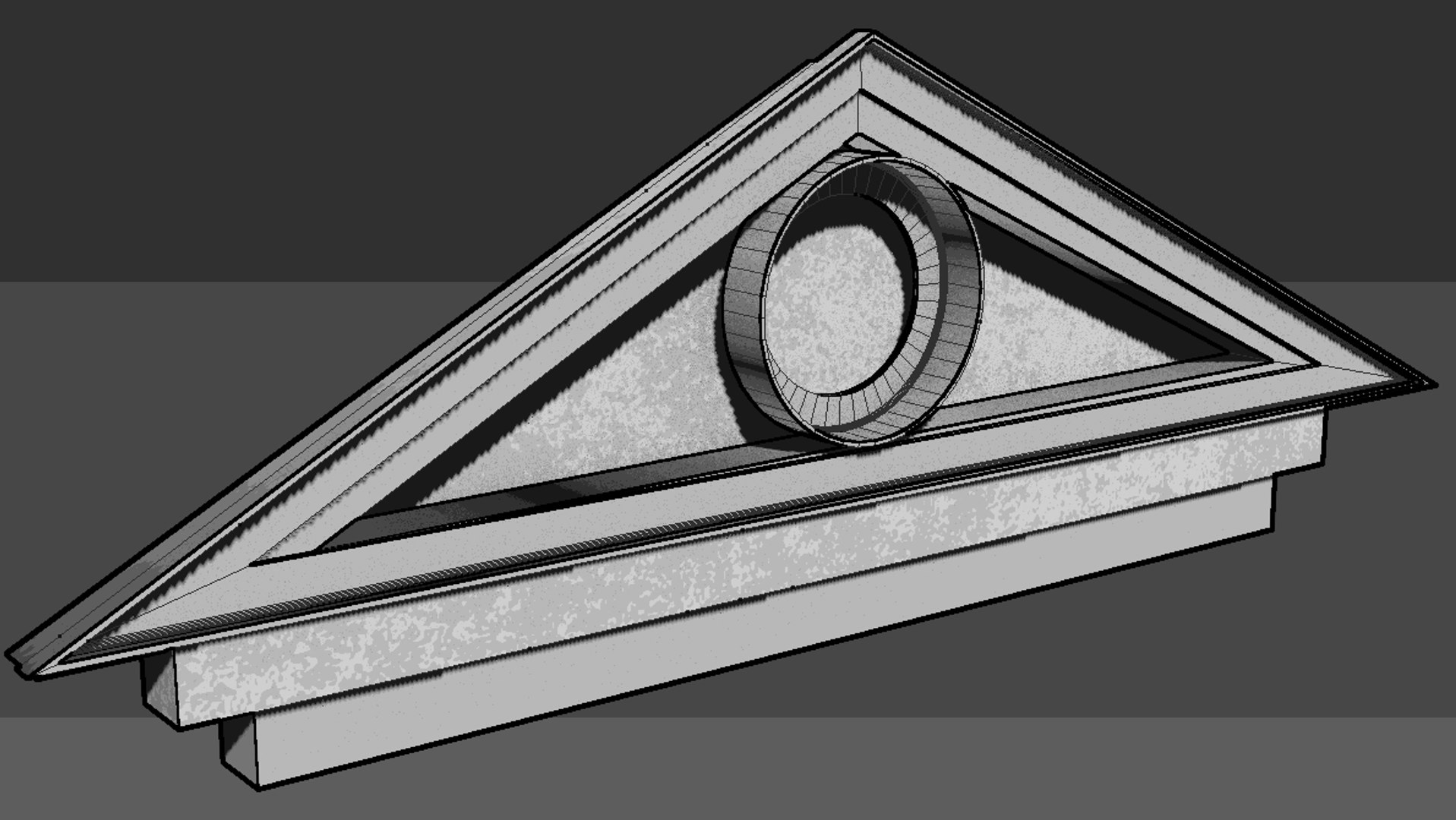 Free Neo Classic Fronton Model - TurboSquid 1490015