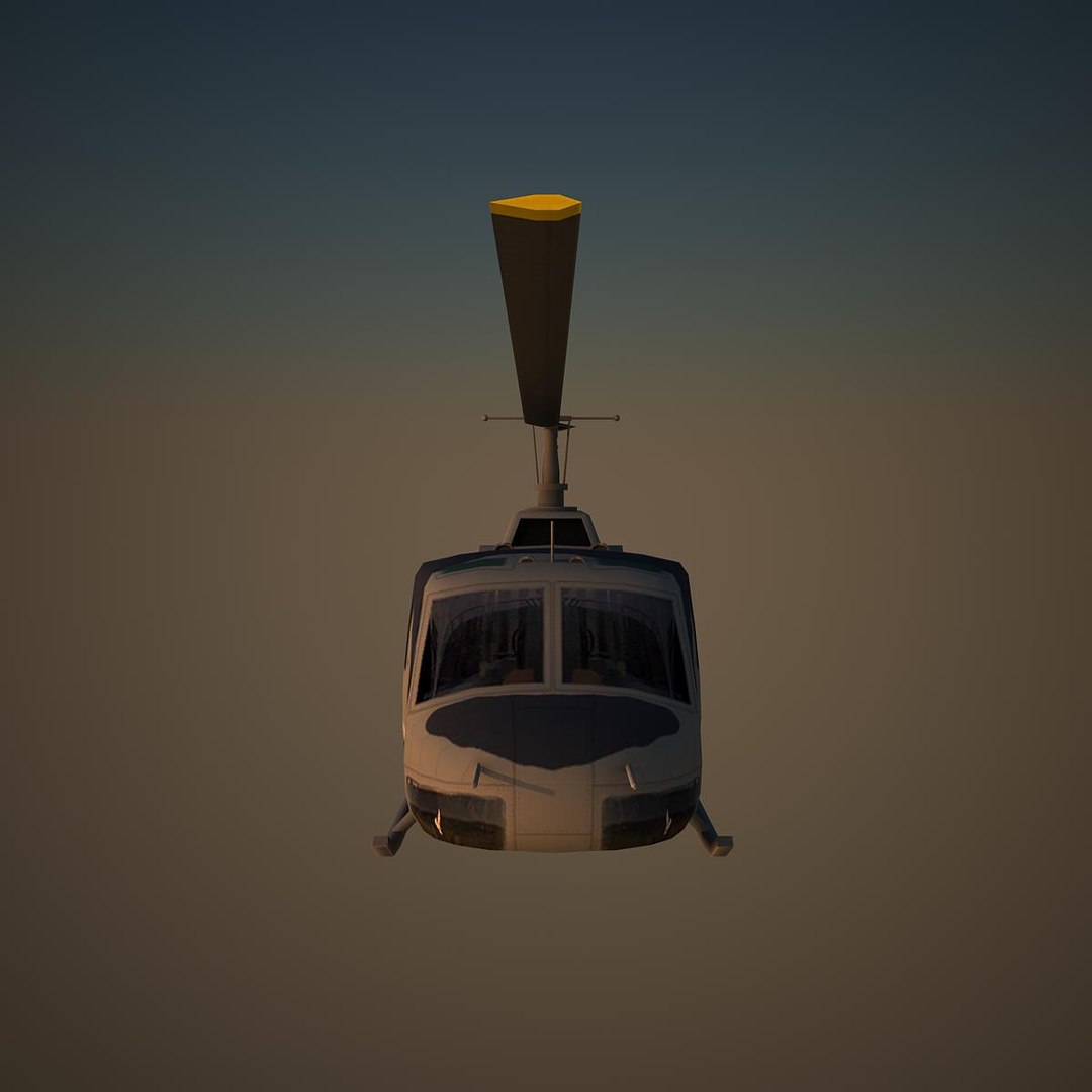 3d bell taf helicopter