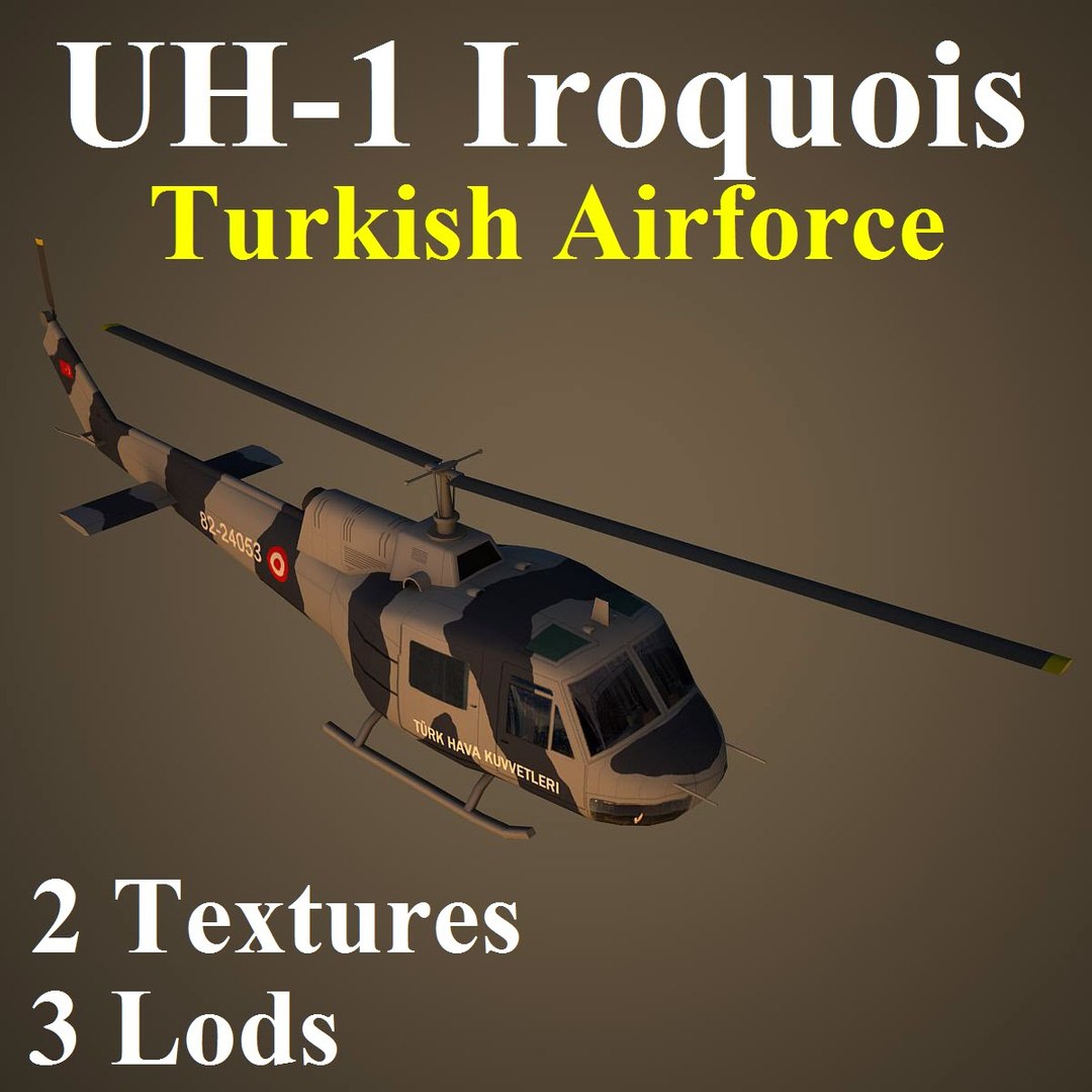 3d bell taf helicopter