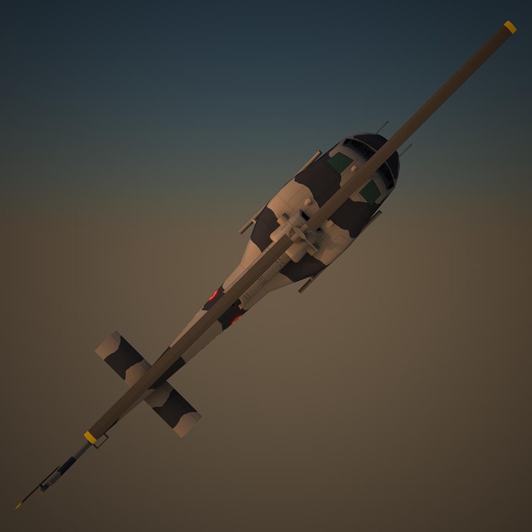 3d bell taf helicopter