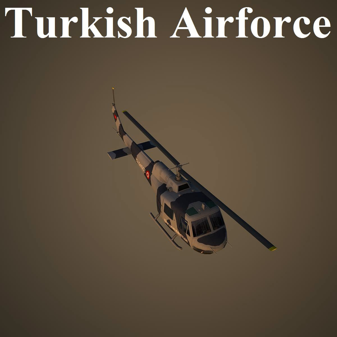 3d bell taf helicopter