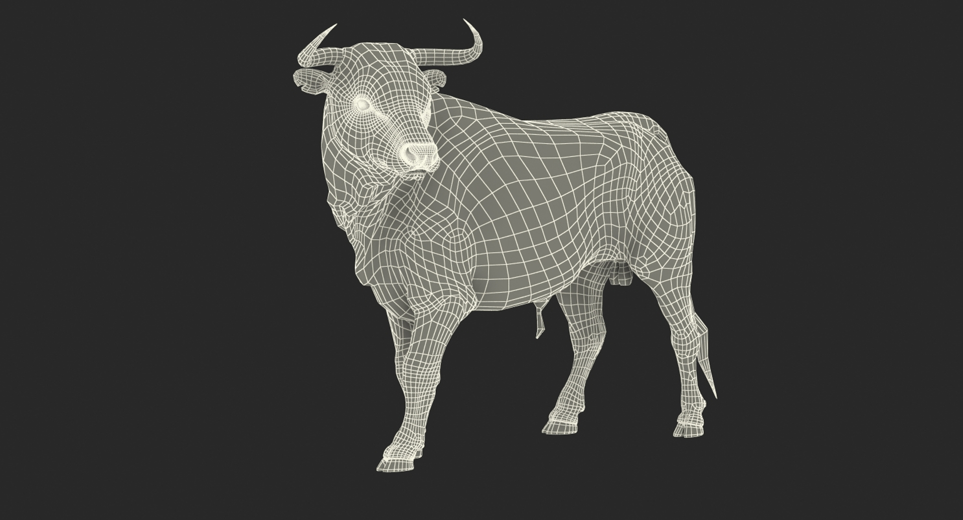 3D Model Bull Standing Pose - TurboSquid 1215642