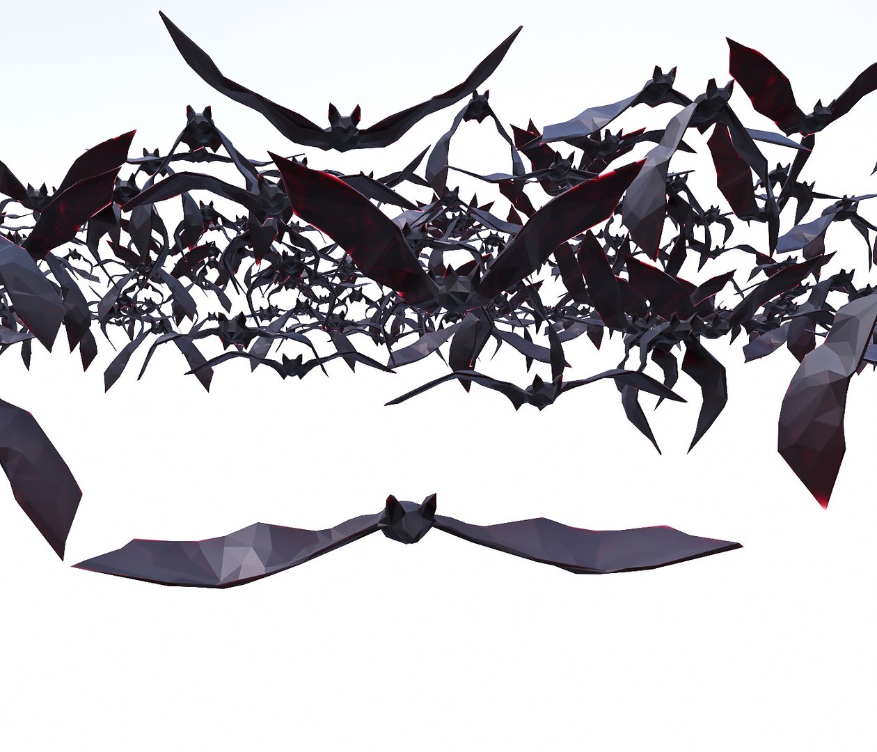 Bat Poses Flying 11 3D Model - TurboSquid 1365843