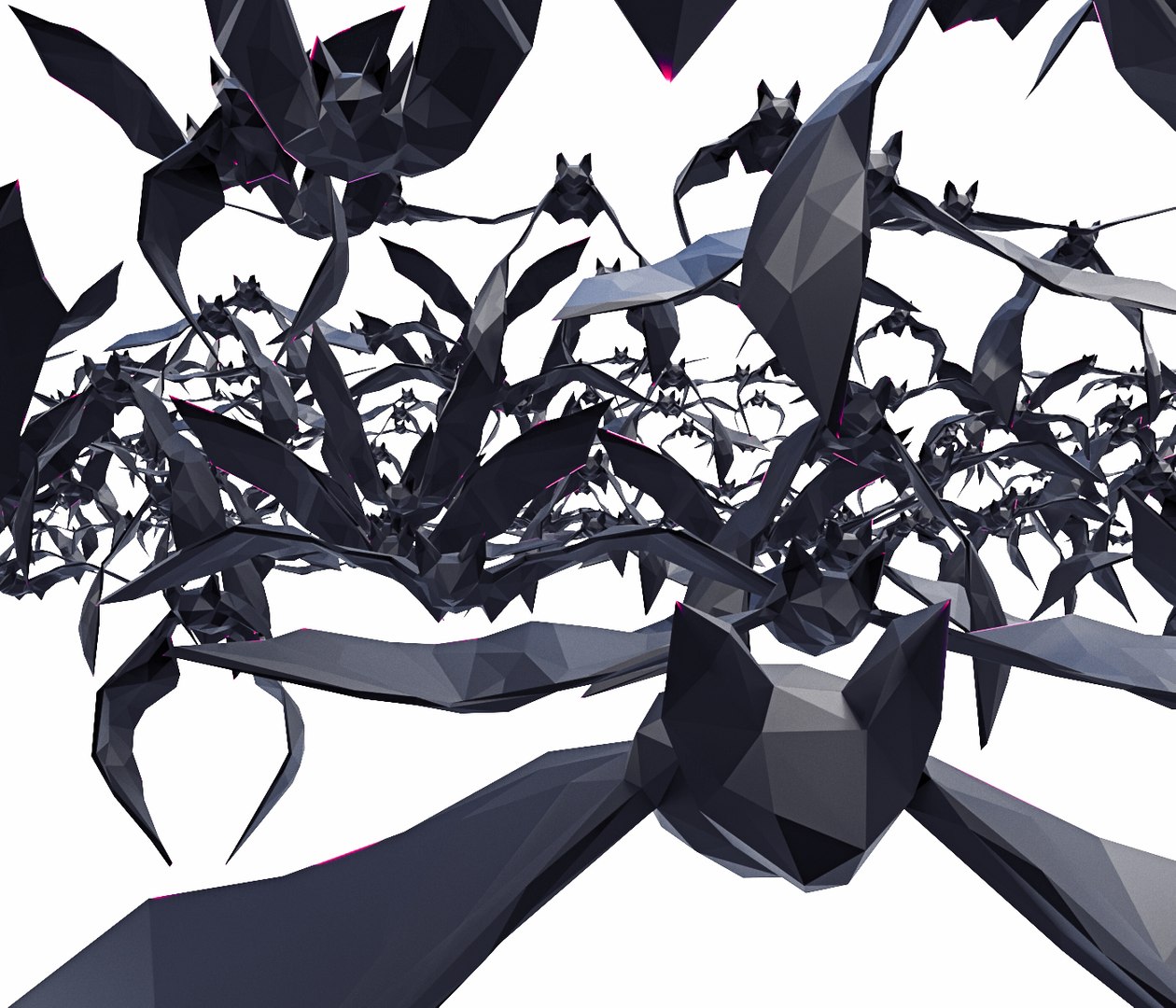 Bat Poses Flying 11 3D Model - TurboSquid 1365843