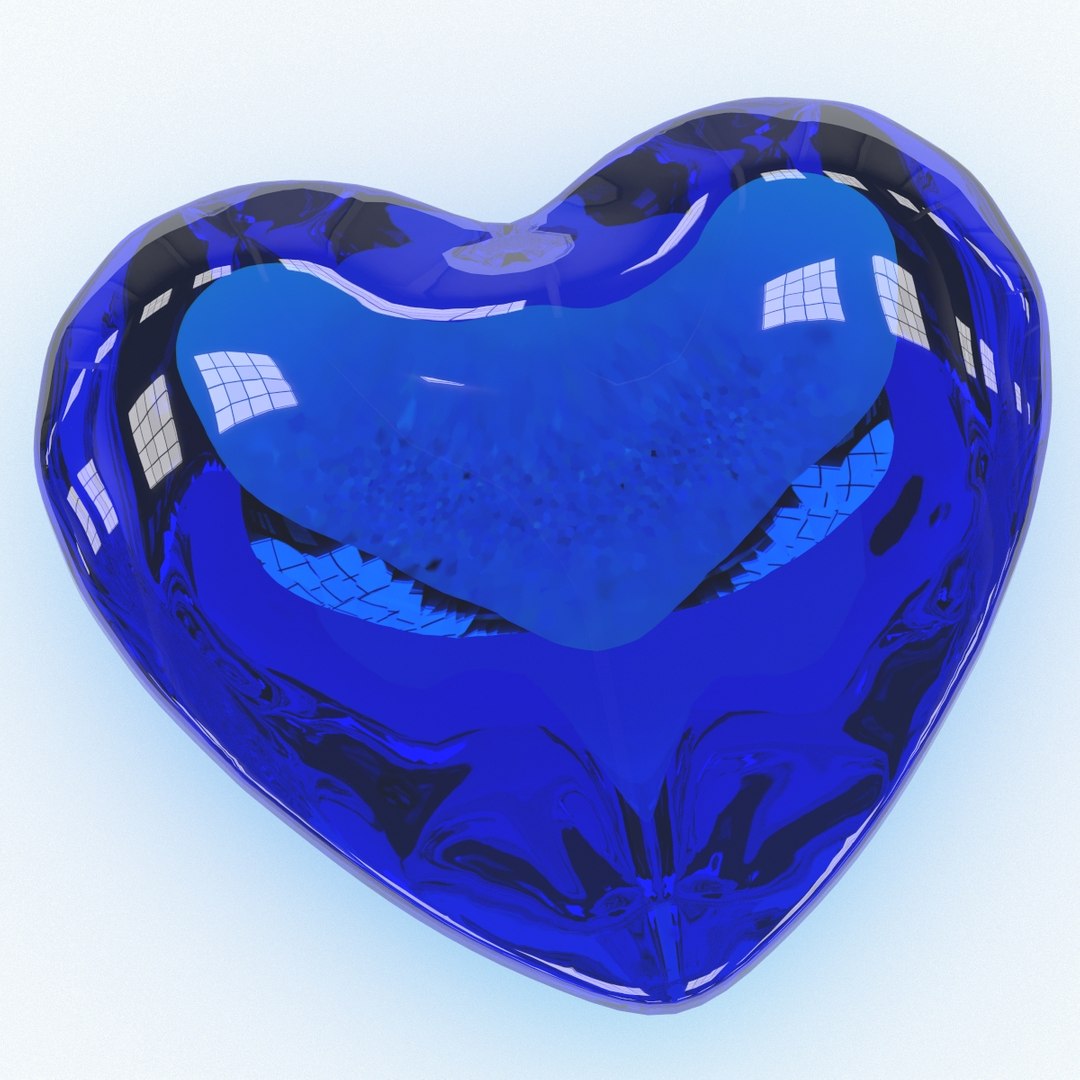 3D Model Set Heart Shaped Gemstone - TurboSquid 1389978