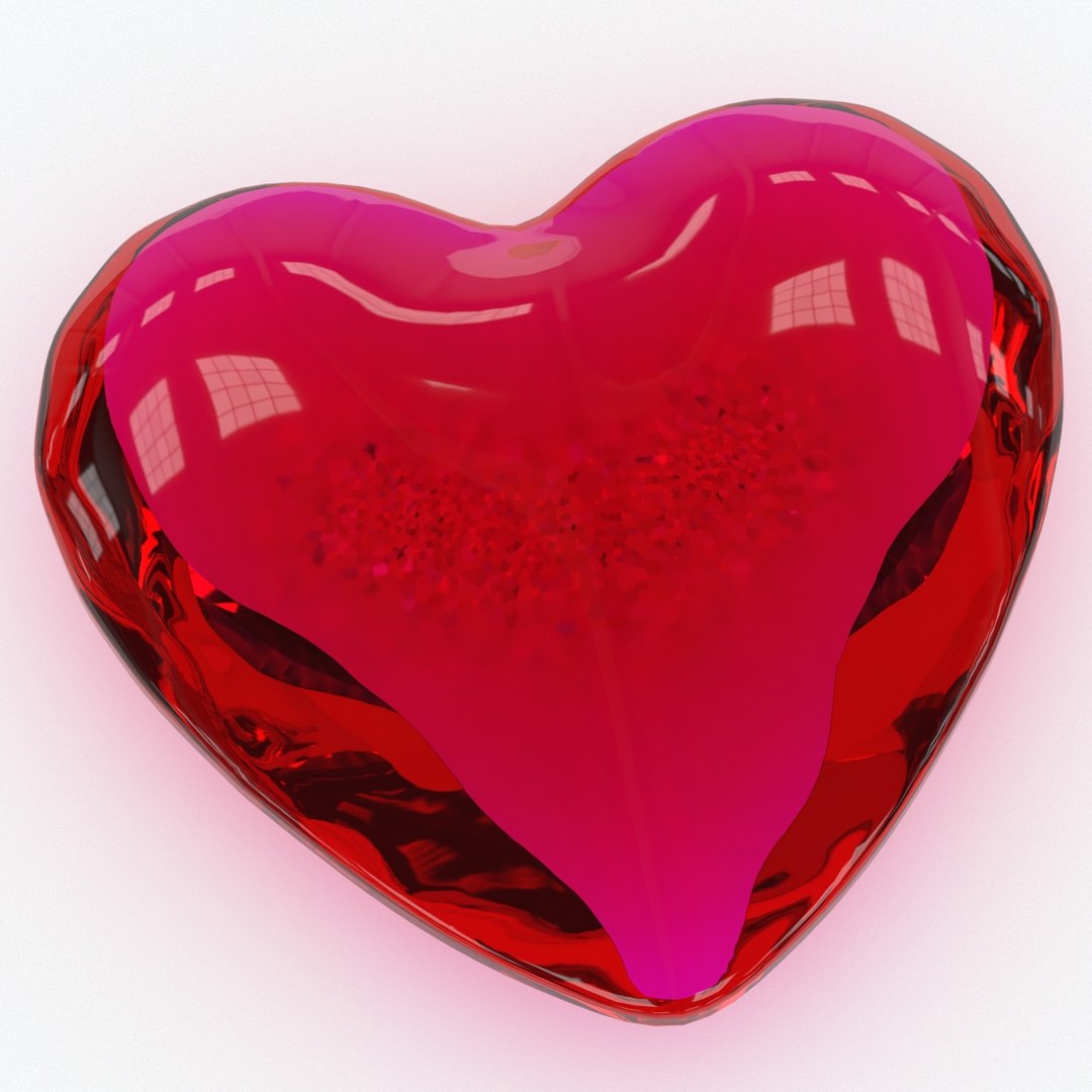 3D Model Set Heart Shaped Gemstone - TurboSquid 1389978