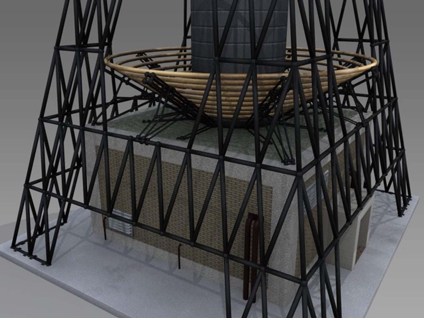 Tesla Coil Tower 3d Model