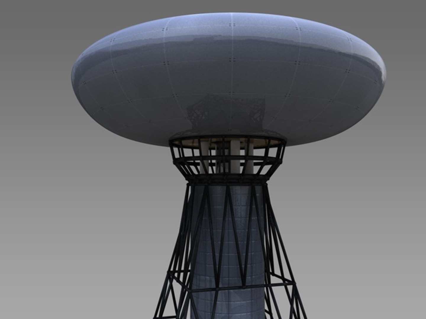 Tesla Coil Tower 3d Model