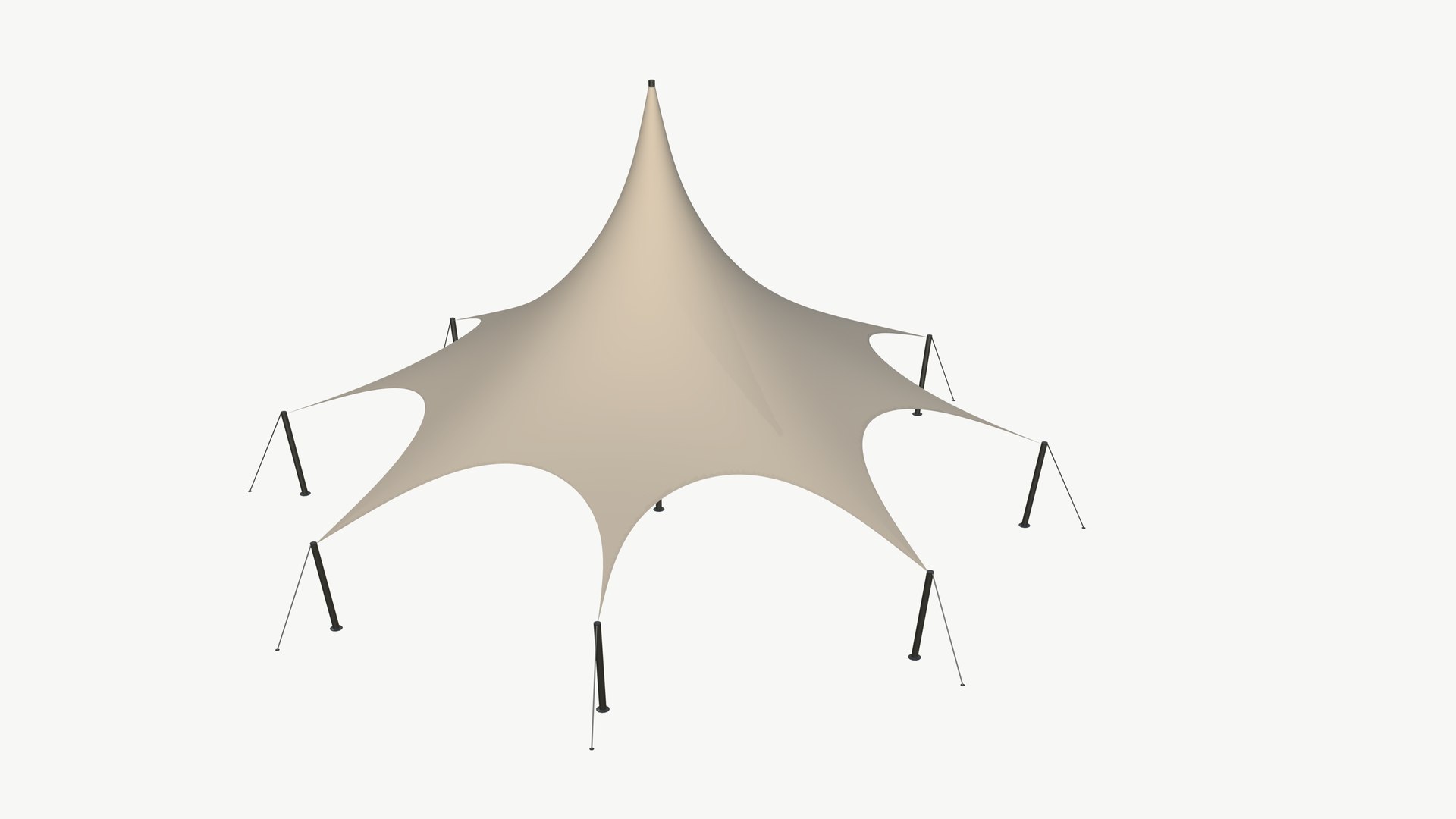 3D Model Stretch Tensile Structure Design - TurboSquid 2122811
