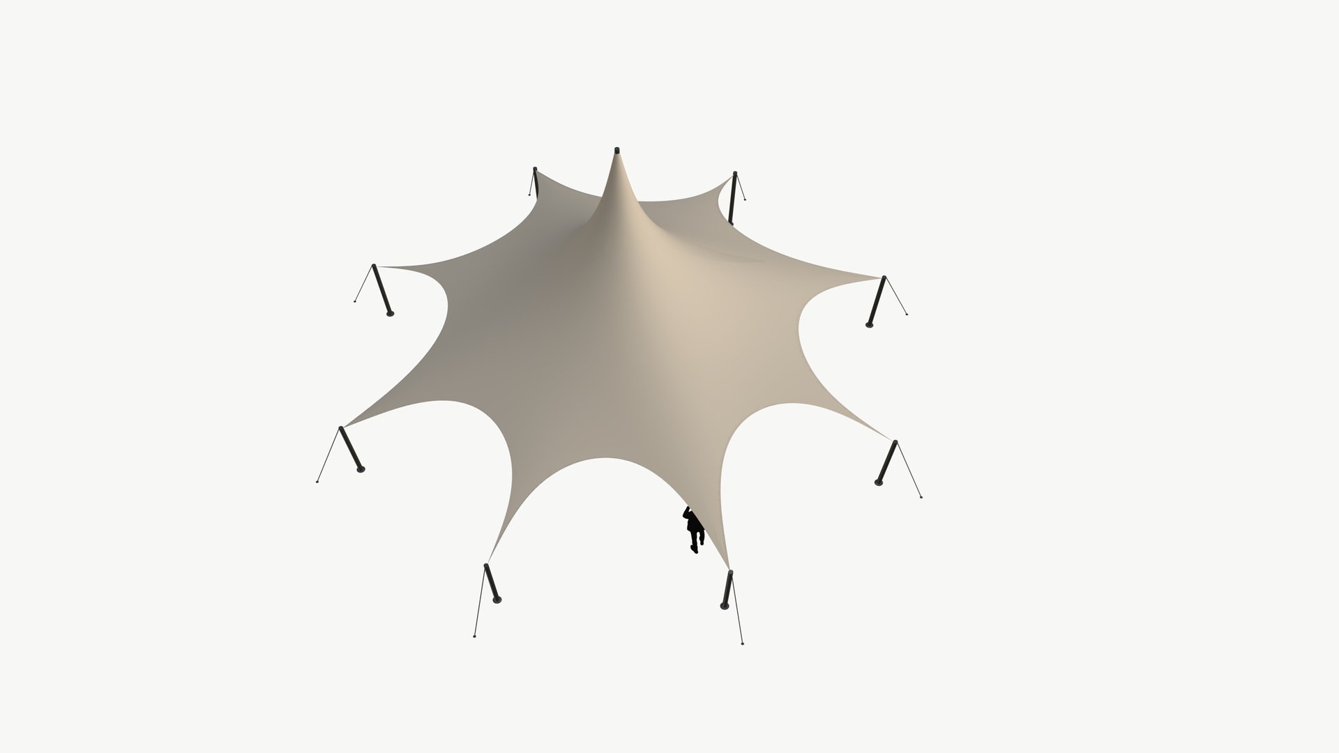 3D Model Stretch Tensile Structure Design - TurboSquid 2122811