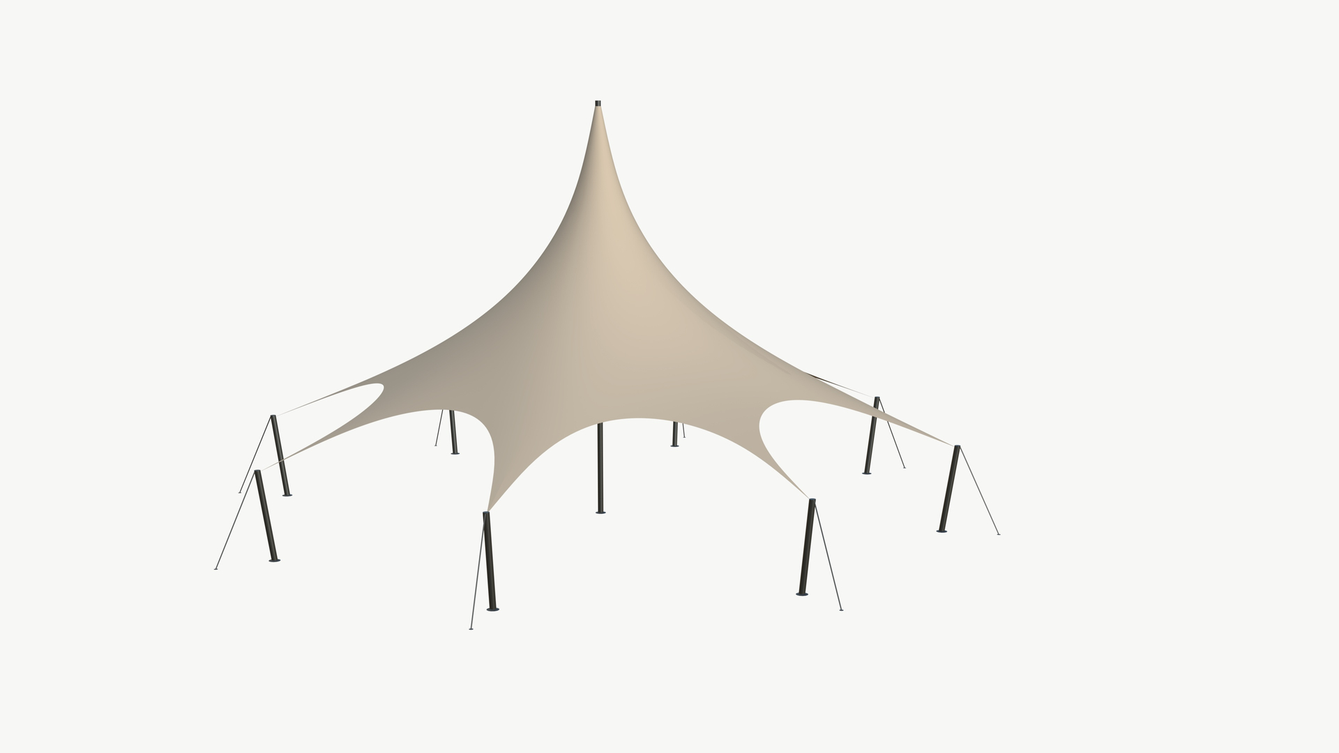3D Model Stretch Tensile Structure Design - TurboSquid 2122811