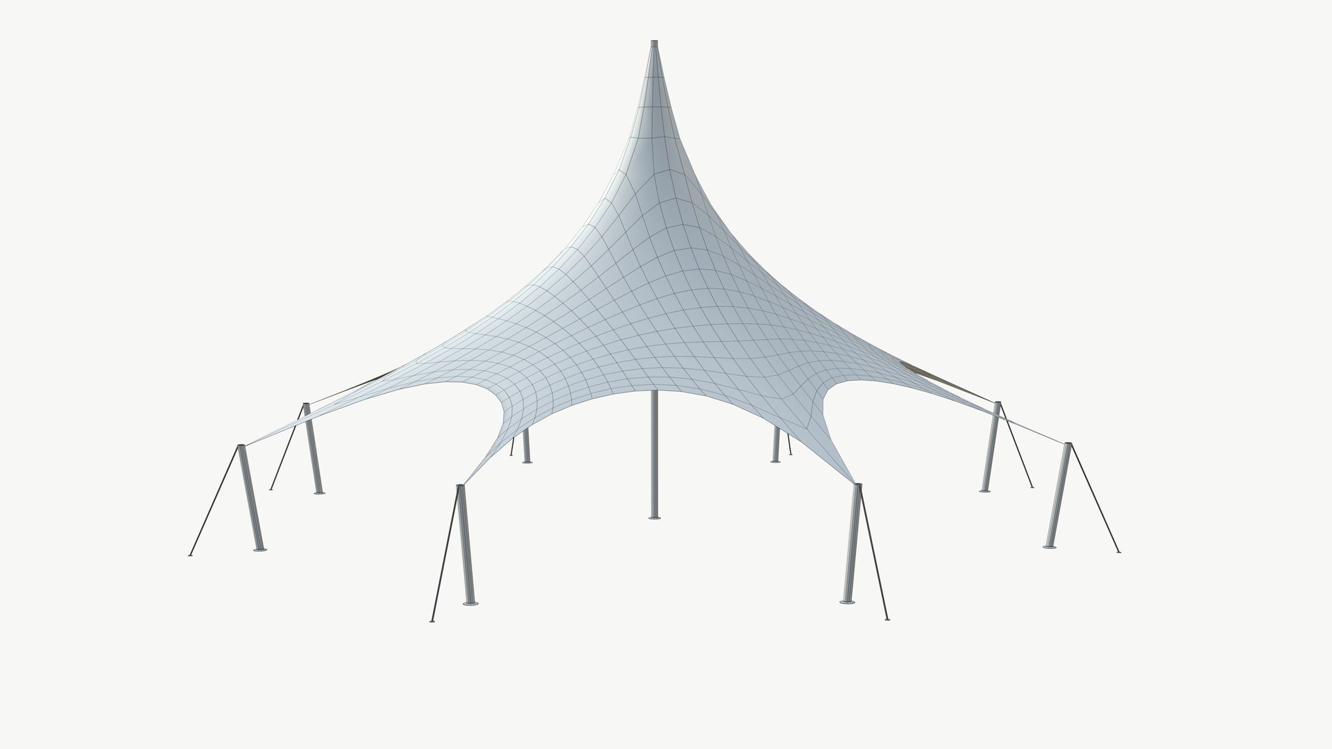 3D Model Stretch Tensile Structure Design - TurboSquid 2122811