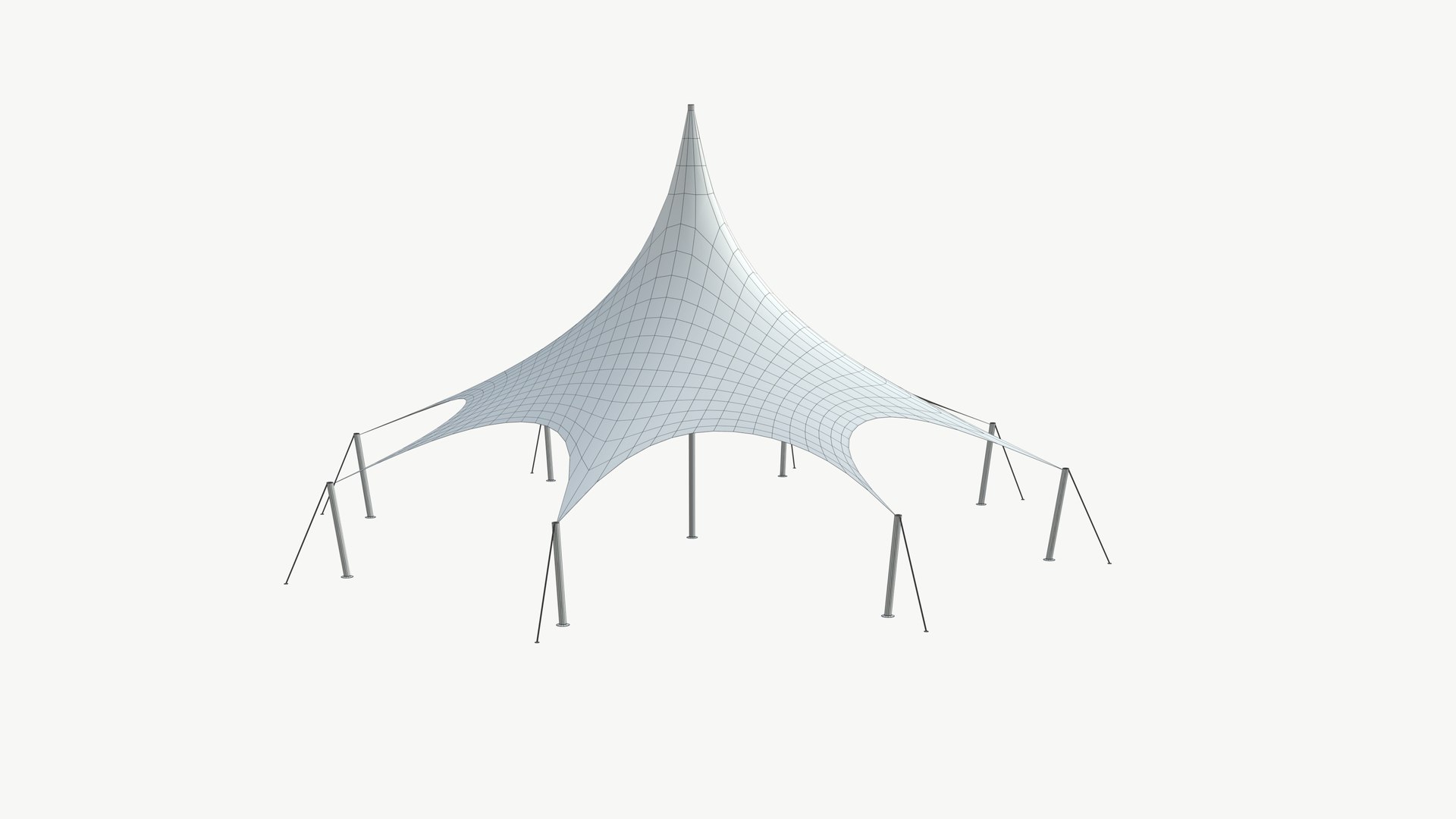 3D Model Stretch Tensile Structure Design - TurboSquid 2122811
