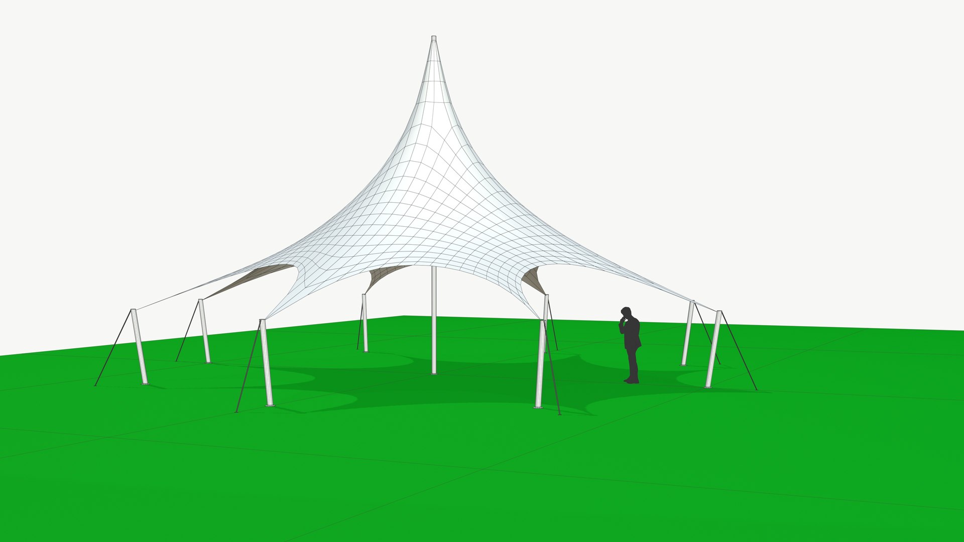 3D Model Stretch Tensile Structure Design - TurboSquid 2122811