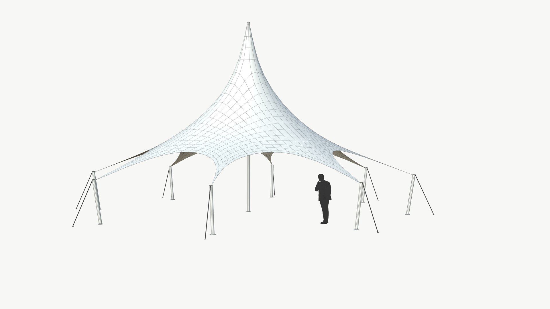 3D Model Stretch Tensile Structure Design - TurboSquid 2122811