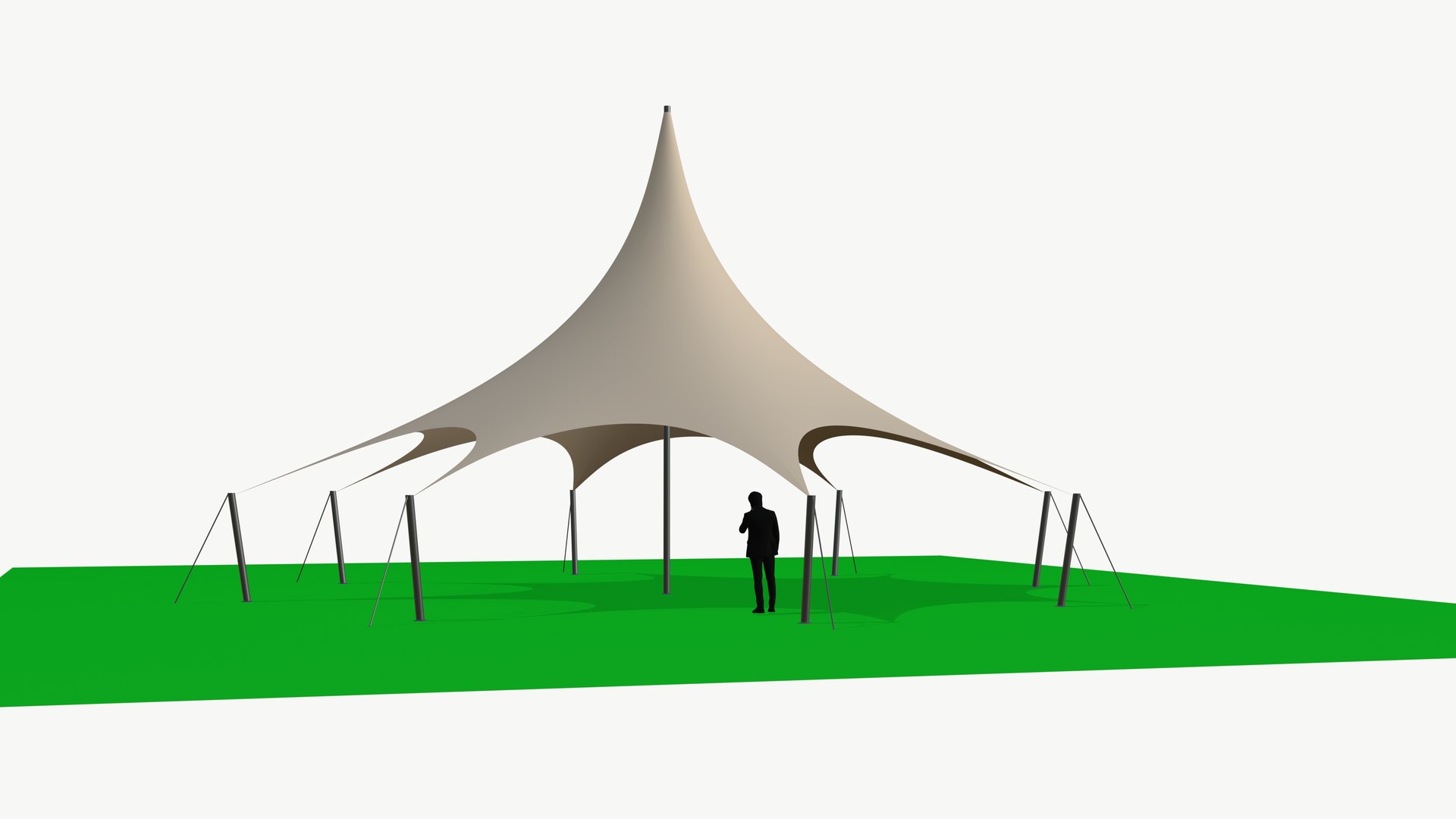 3D Model Stretch Tensile Structure Design - TurboSquid 2122811