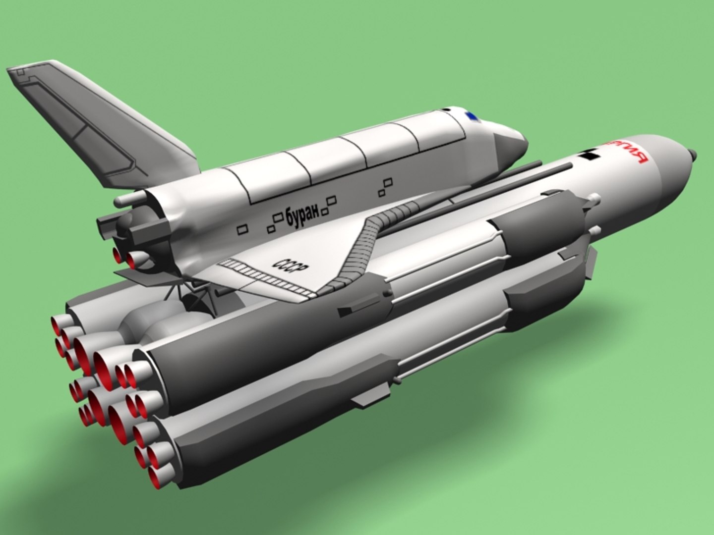 Space Buran 3d Max