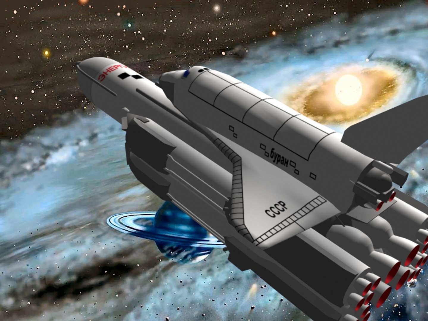 Space Buran 3d Max