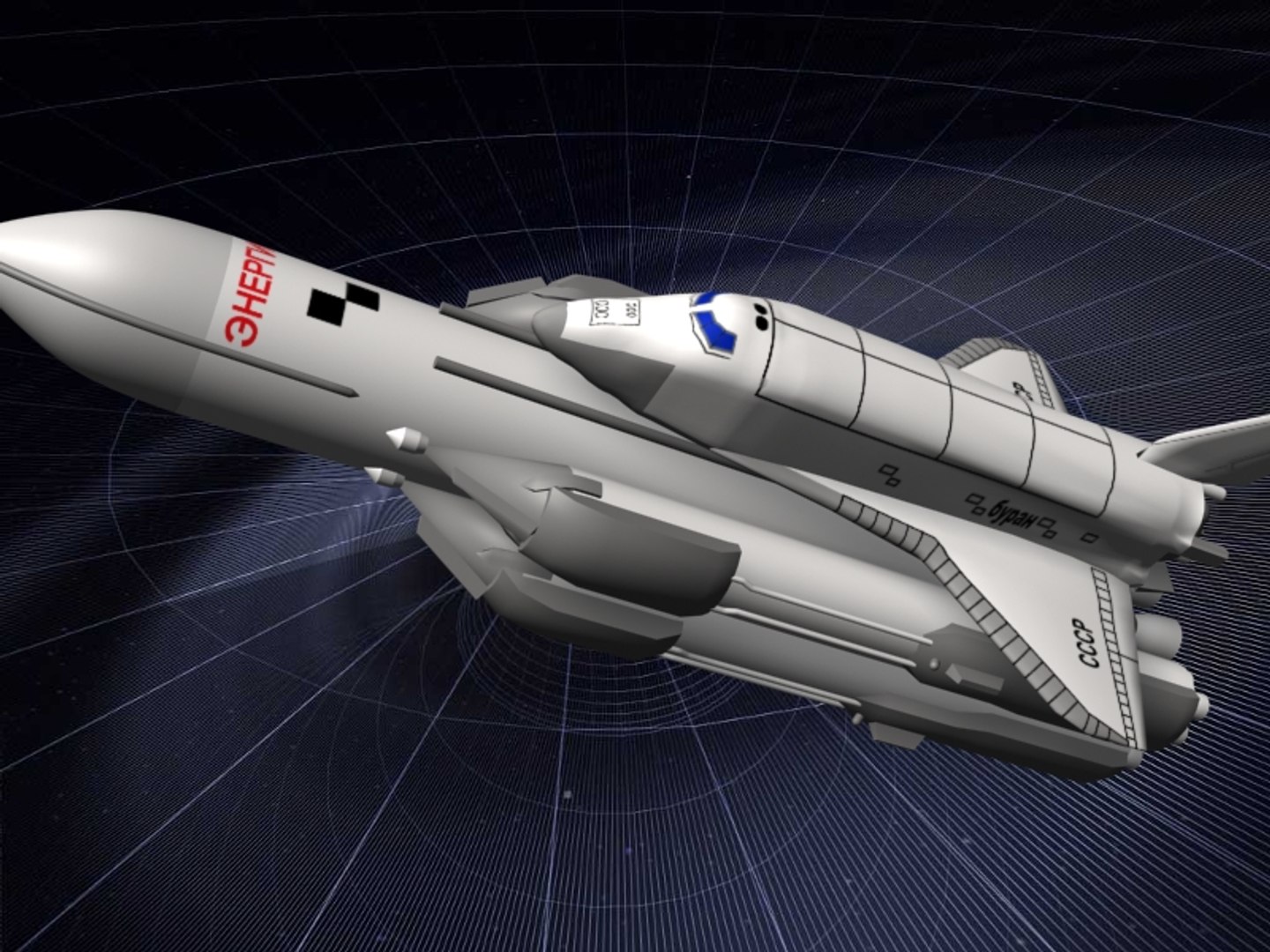 Space Buran 3d Max