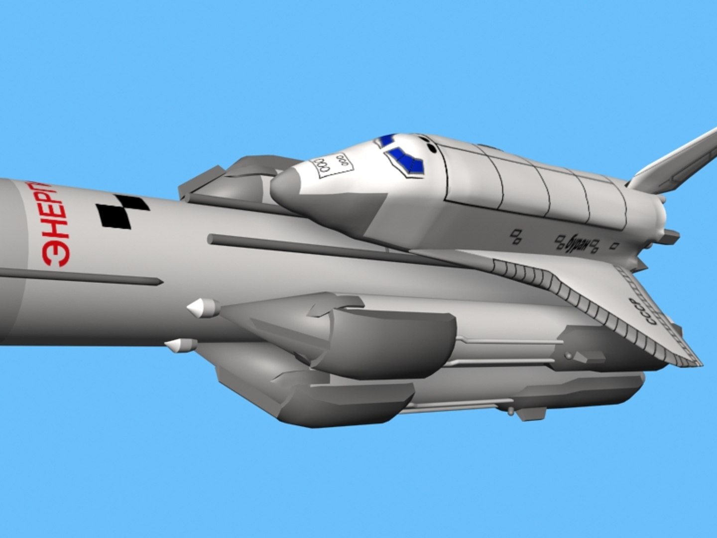 Space Buran 3d Max