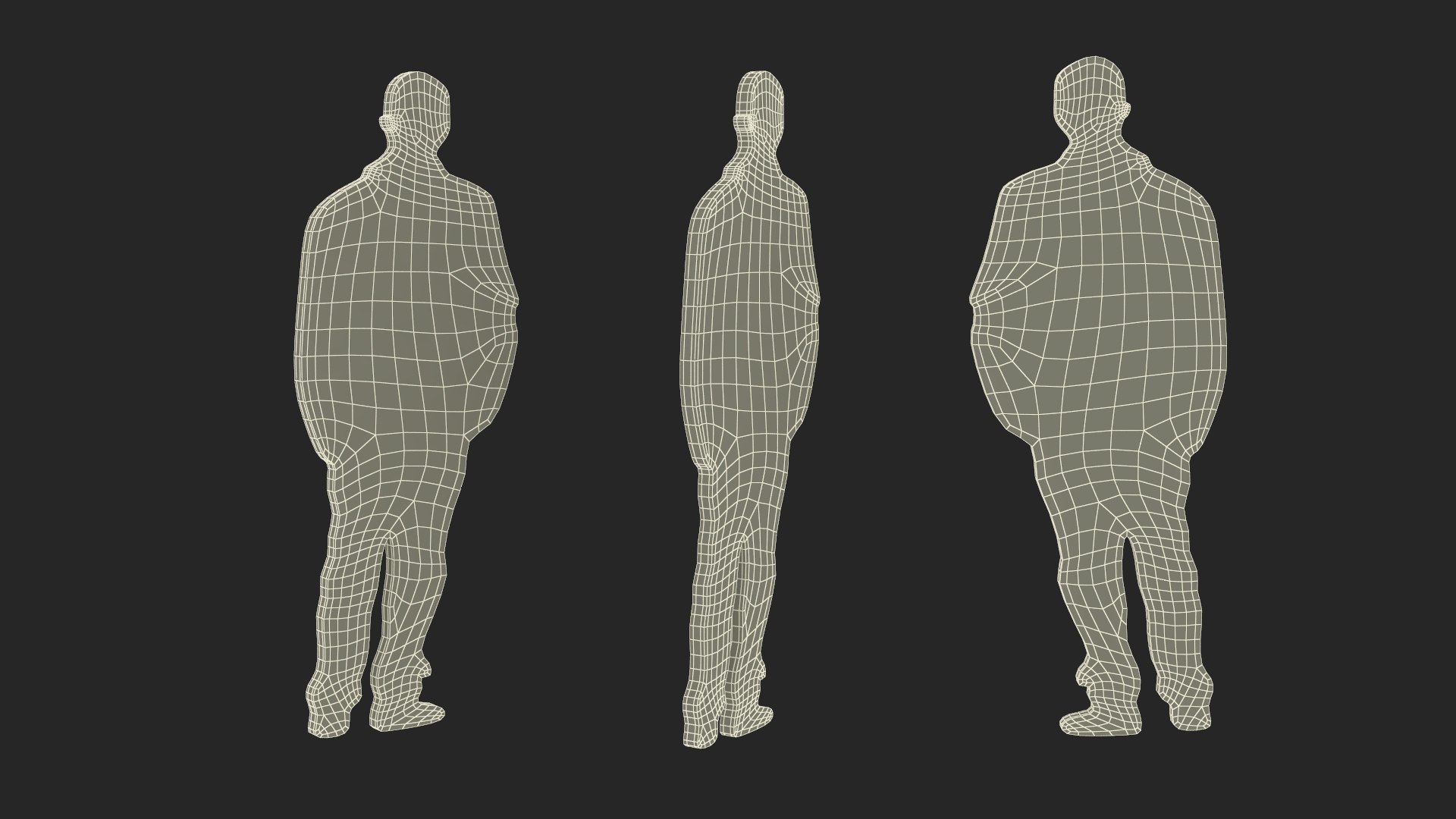 Standing Man Silhouette 3D Model - TurboSquid 2214634