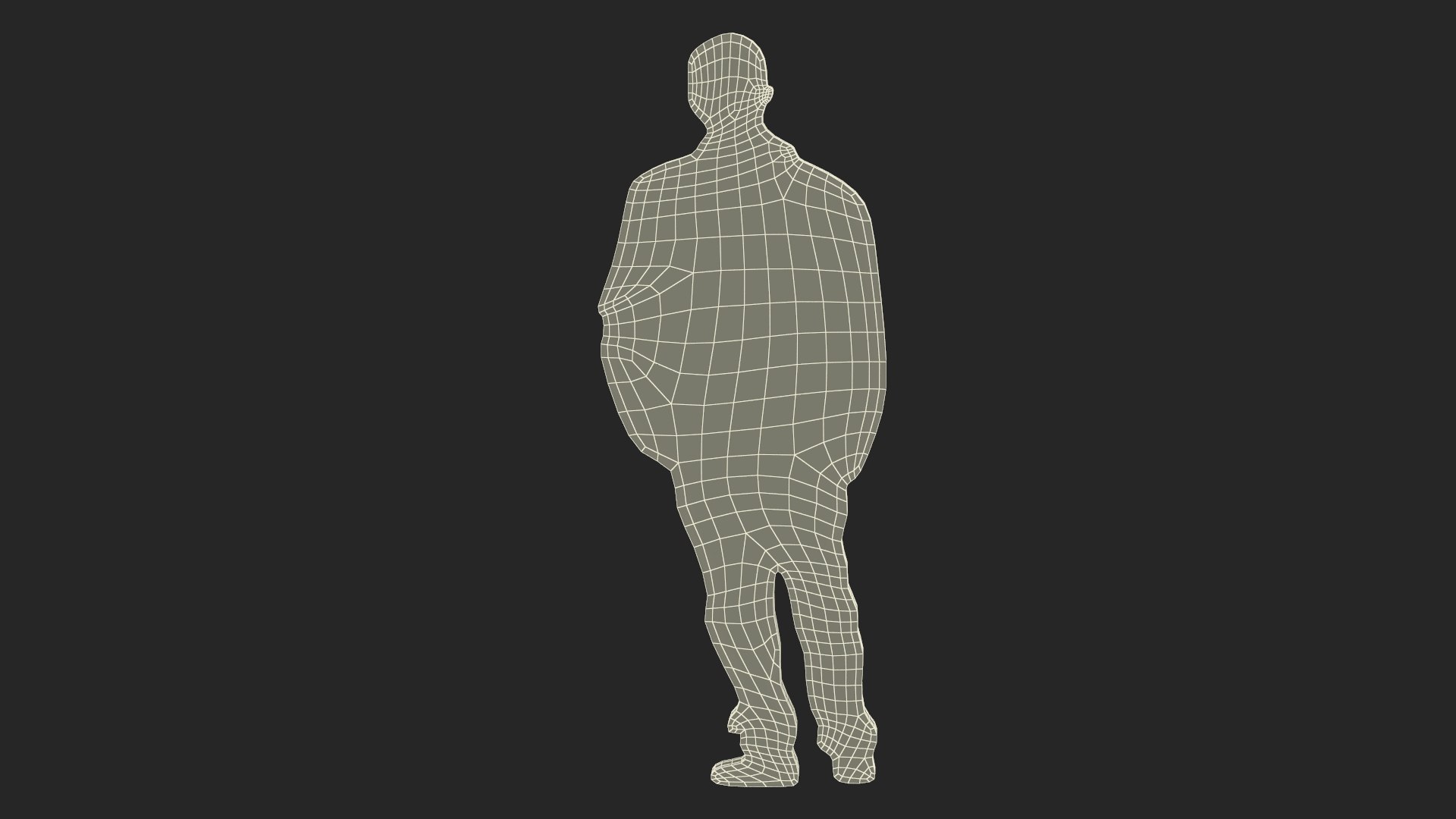 Standing Man Silhouette 3D Model - TurboSquid 2214634
