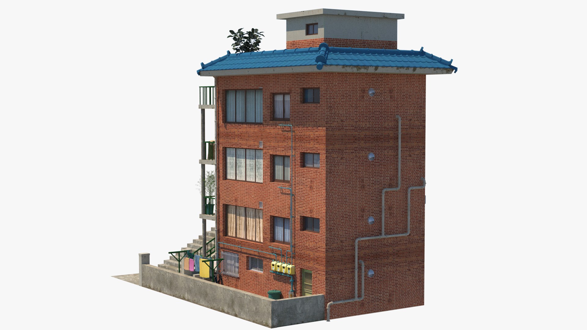 Bongcheon-dong Building 3D Model - TurboSquid 1964365