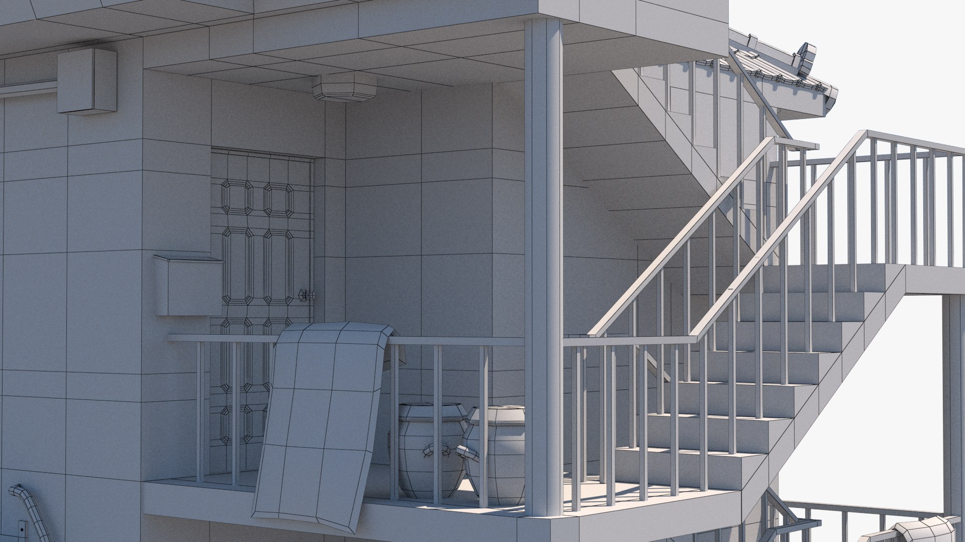 Bongcheon-dong Building 3D model - TurboSquid 1964365