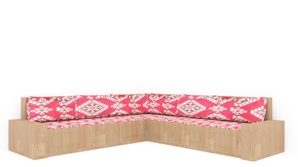 Seating furniture wood 3D model - TurboSquid 1634422