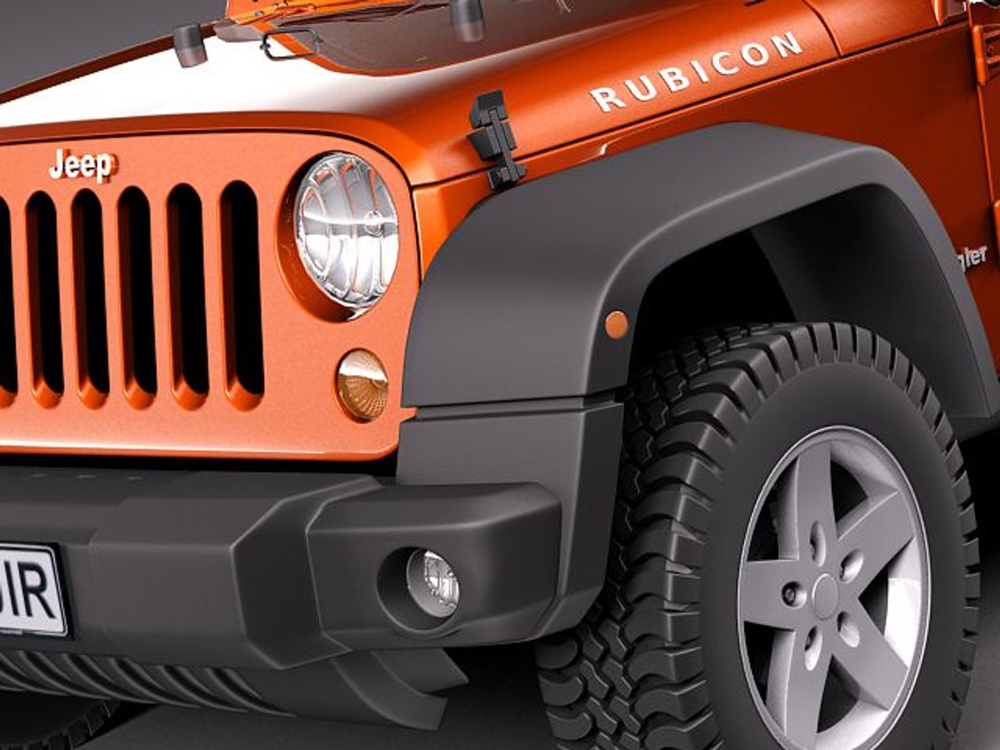 3d Jeep Wrangler Rubicon Suv