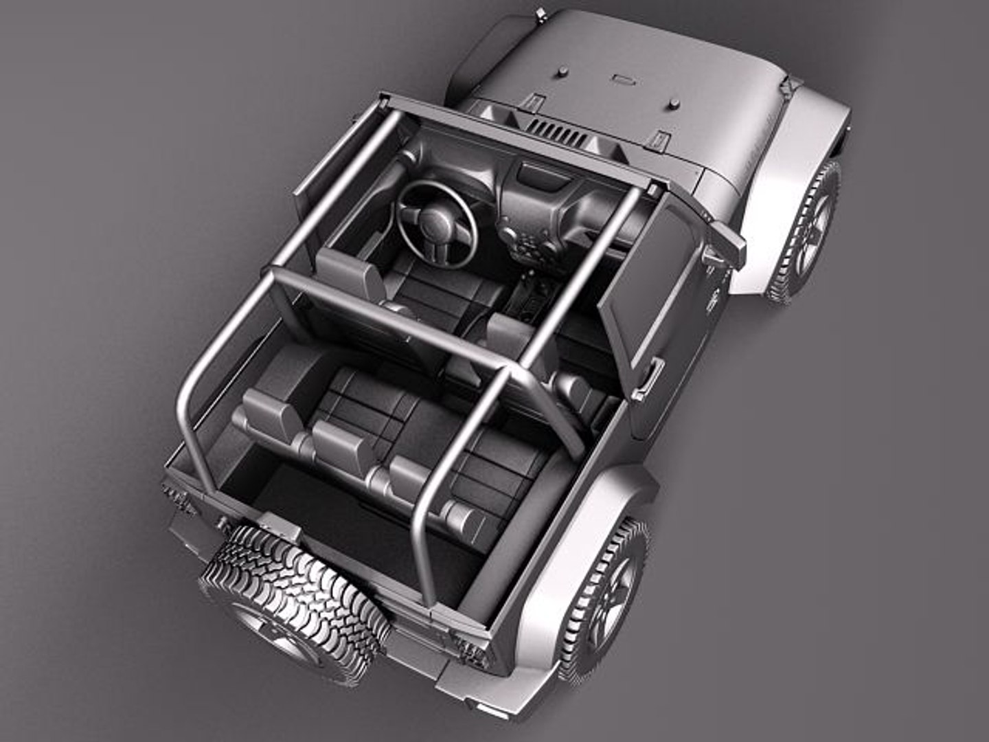 3d Jeep Wrangler Rubicon Suv