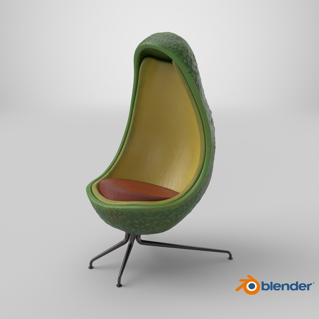 Avocado Chair Model - TurboSquid 1382055