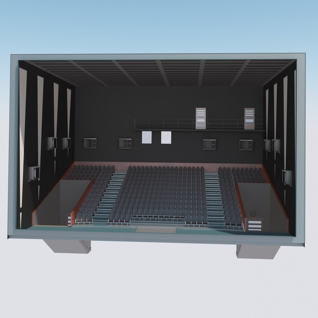 3d Imax Theatre Interior Model