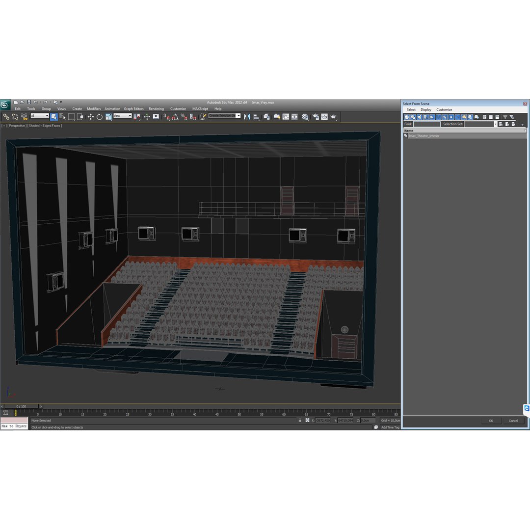 3d Imax Theatre Interior Model