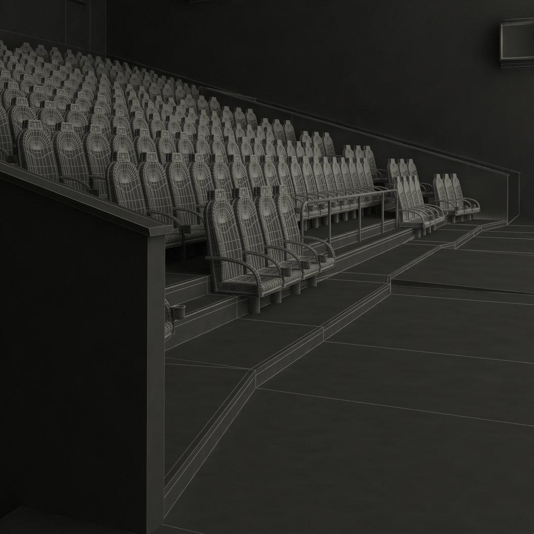 3d Imax Theatre Interior Model