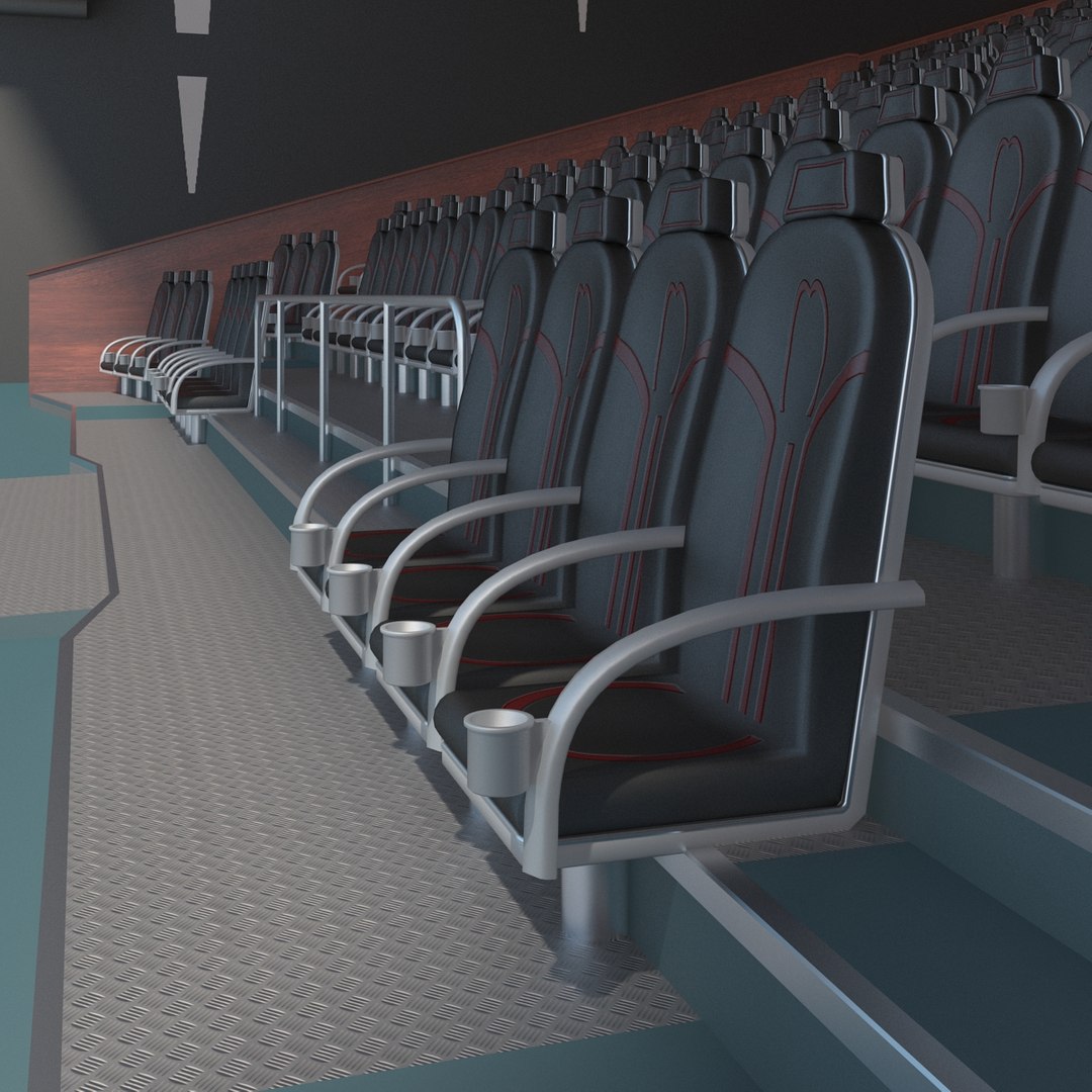 3d imax theatre interior model