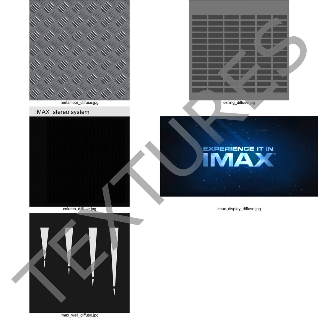 3d Imax Theatre Interior Model