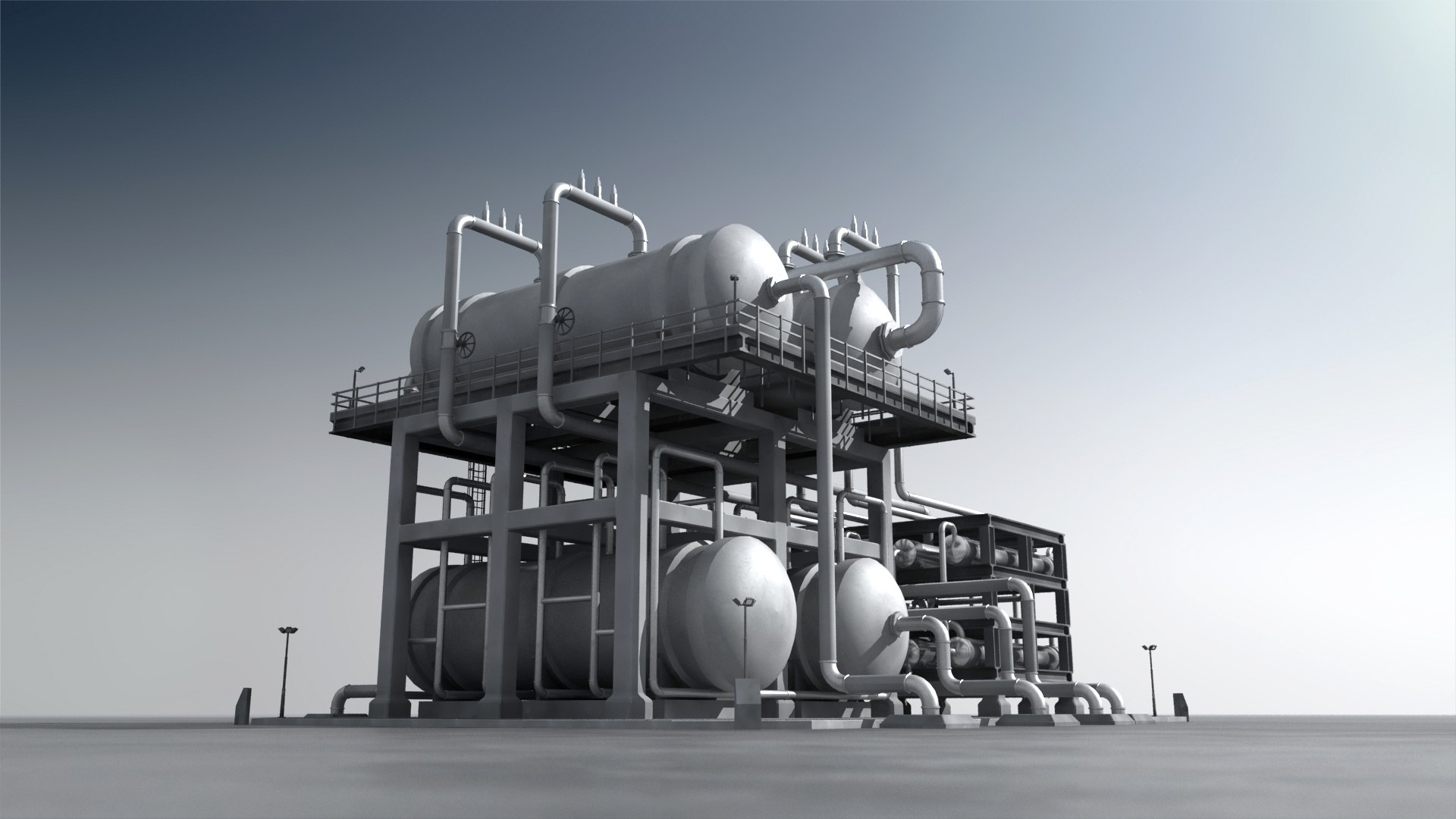 Metal Refinery Part 10 3D Model - TurboSquid 2049791