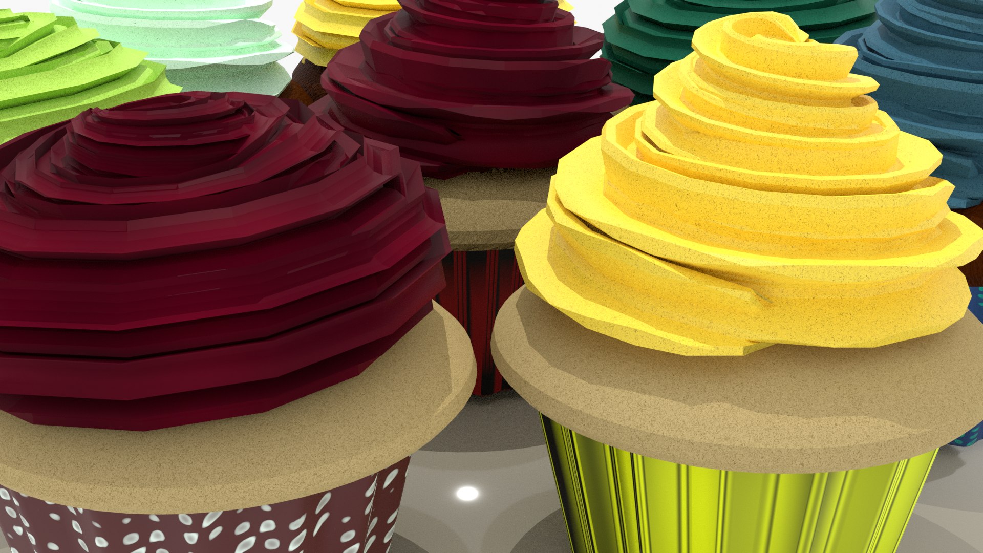 3D Cupcakes - TurboSquid 2132506