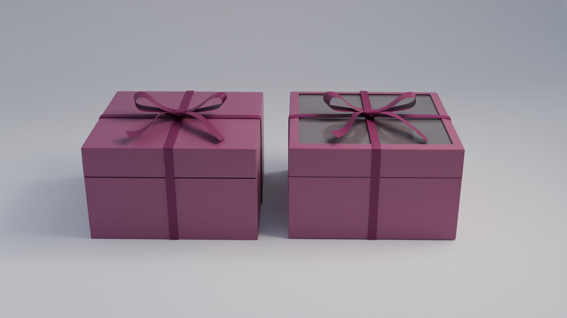 3D Model Gift Box Square Shape With Ribbon - TurboSquid 2234306