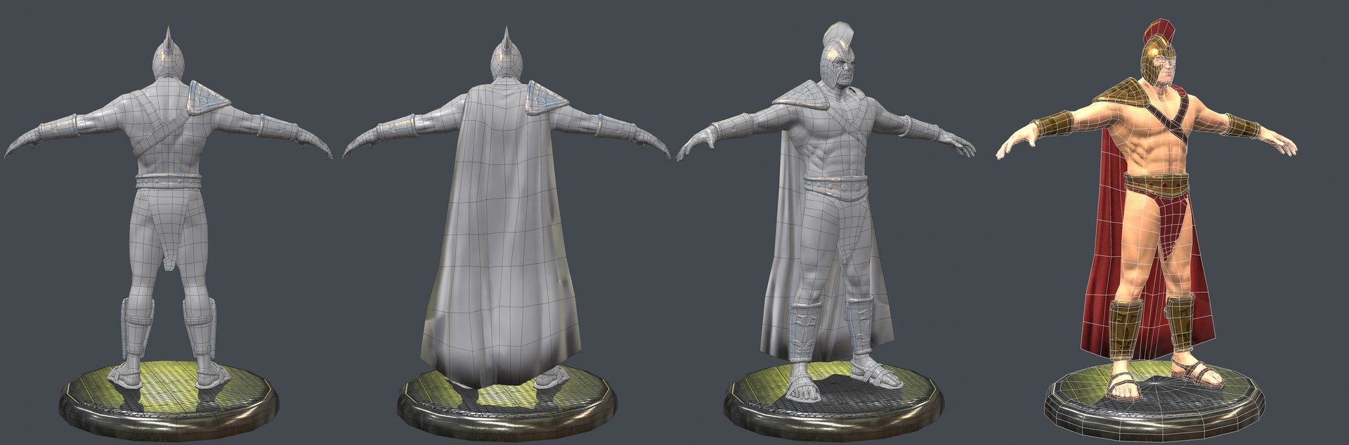 Human Male Gladiator 3D Model - TurboSquid 1286867