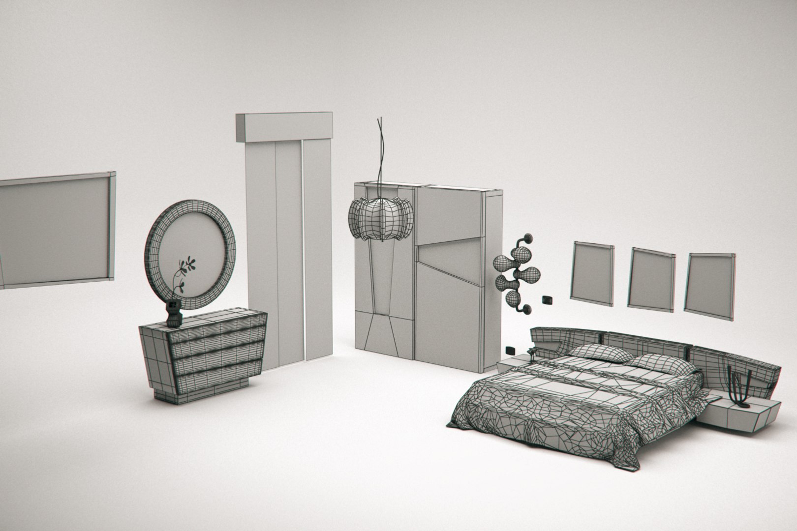 3D Model Bed Cartoon - TurboSquid 1426334