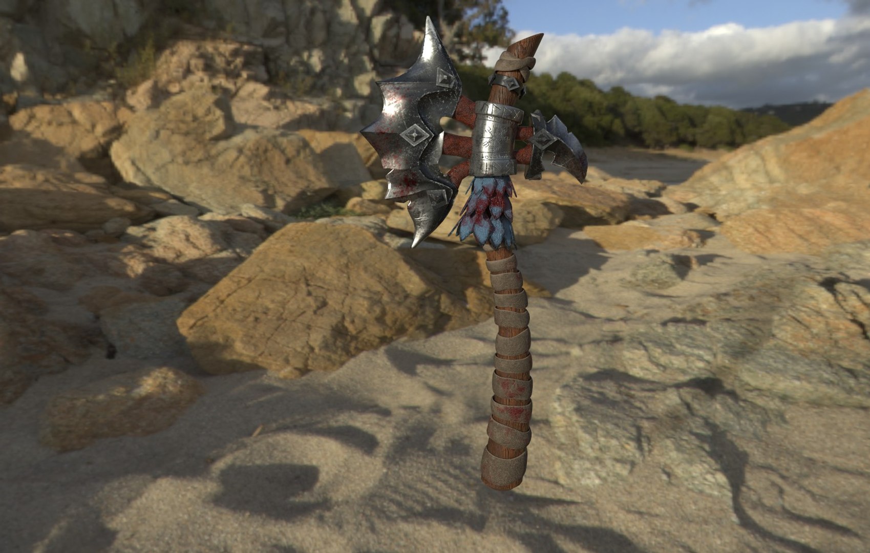 Dragora Axe World Of Warcraft 3D Model - TurboSquid 2338357