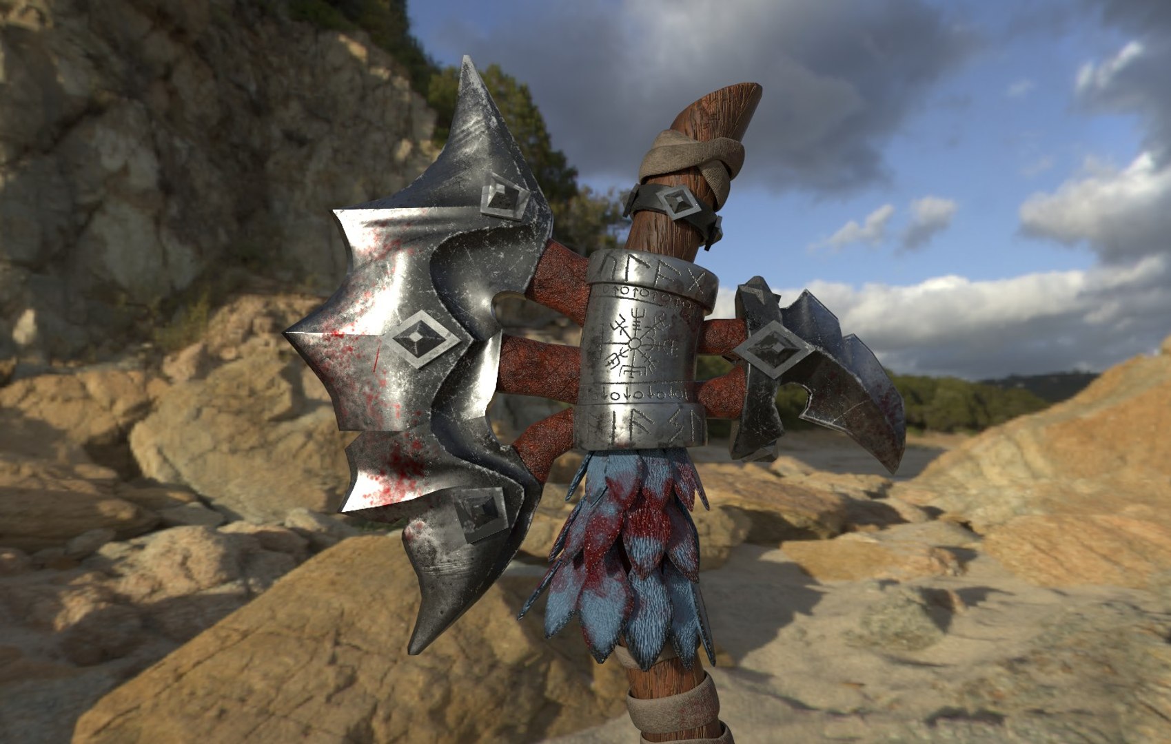 Dragora Axe World Of Warcraft 3D Model - TurboSquid 2338357
