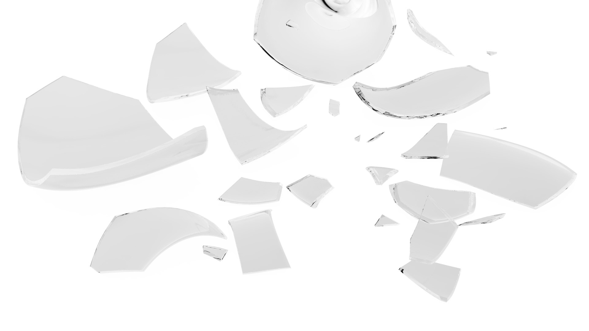 3D Broken Wine Glass Model - TurboSquid 2075005
