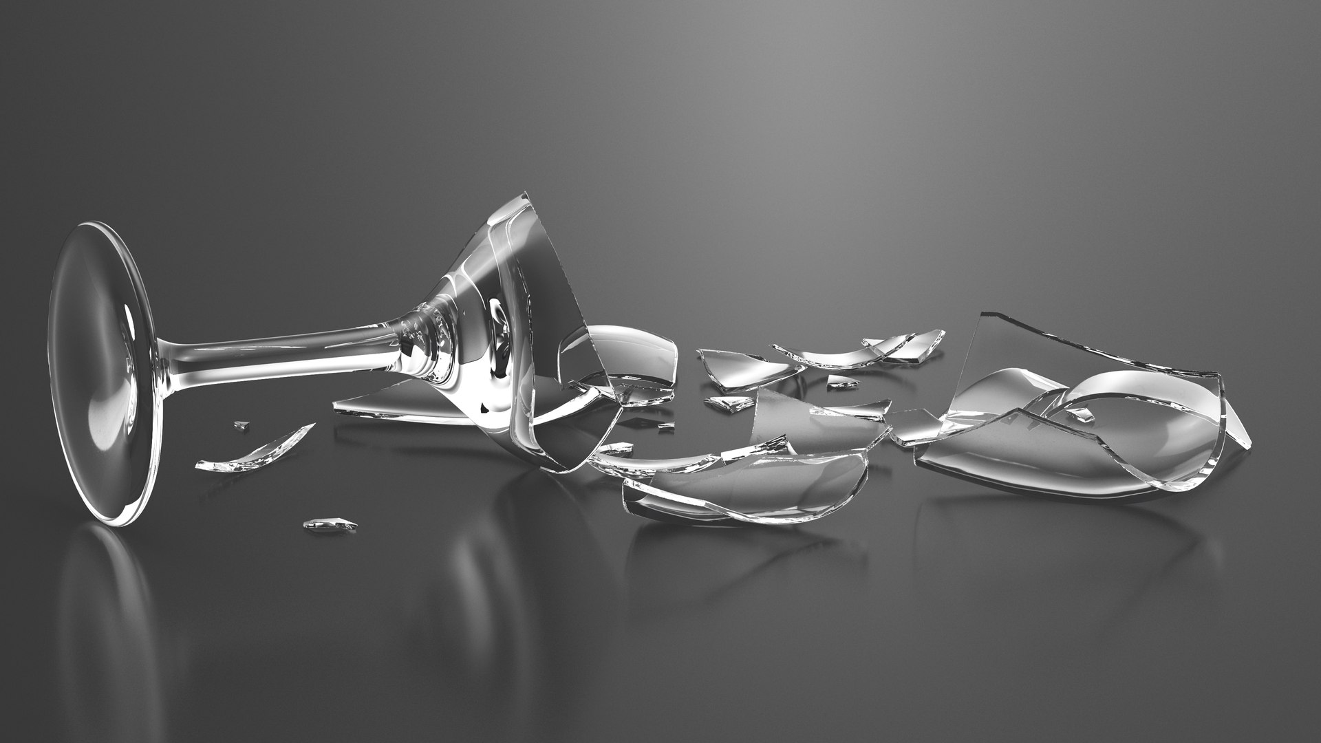 3D Broken Wine Glass Model - TurboSquid 2075005