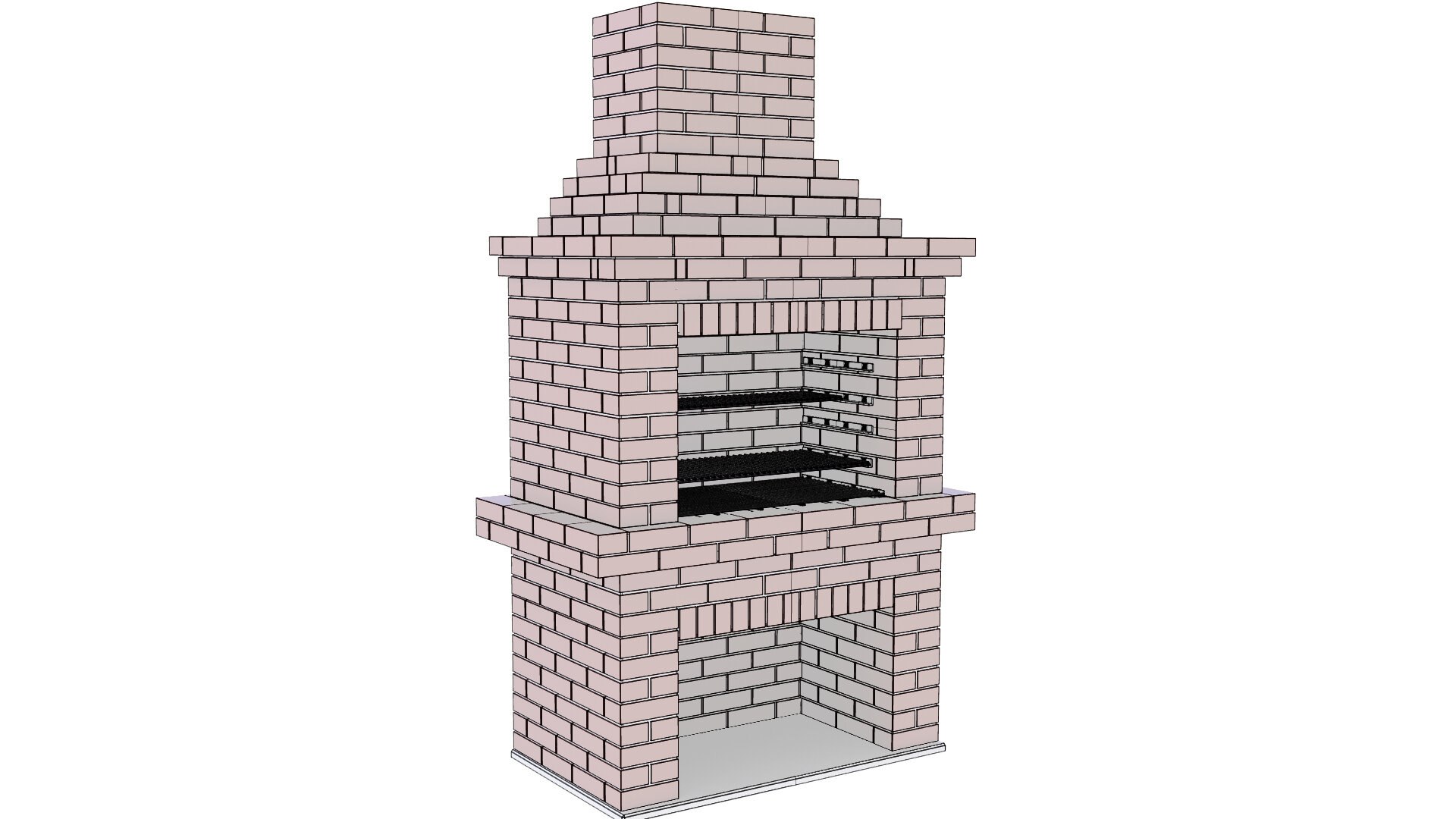 3D Masonry Brick Grills V8 - TurboSquid 2417644