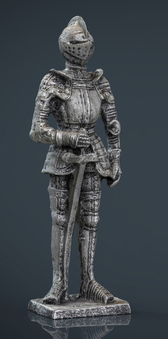 Medieval Knight Statue 3 3d Max