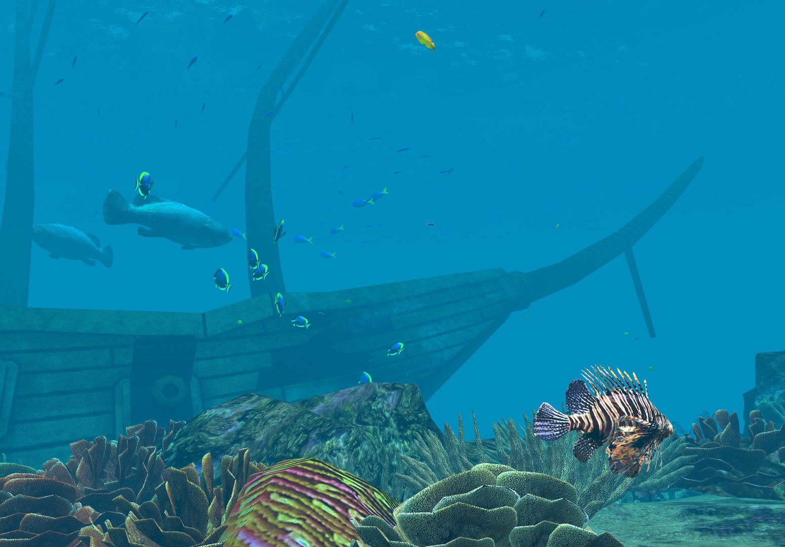 3d Model Of Coral Reef Fish
